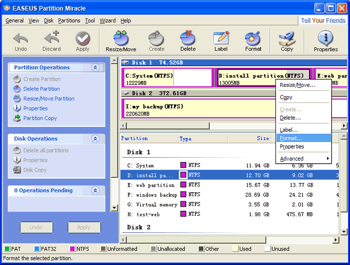 Resize & Move Server Partitions without destroying data safely and stably.